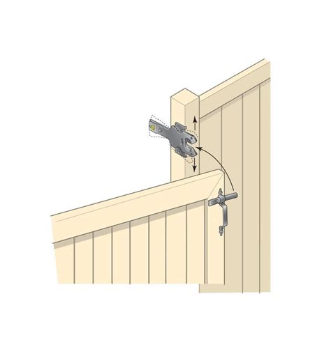 Self Aligning Gate Latch Gate Hardware Gate Latch Gate
