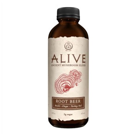 Alive Mushroom Elixir Root Beer 16 Fl Oz Kroger