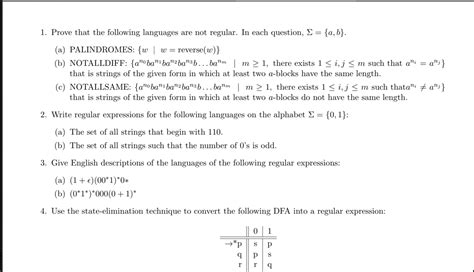 Solved Prove That The Following Languages Are Not Chegg