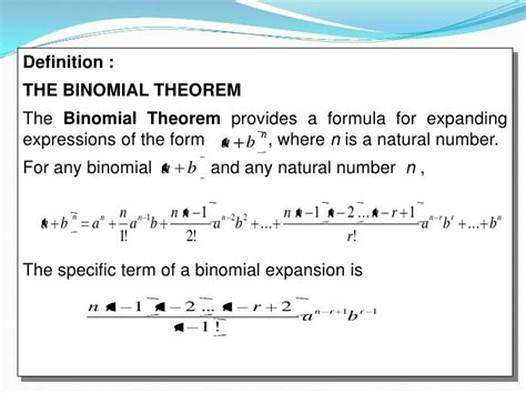 L10 Binomial Theorem