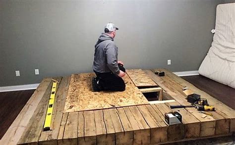 The Epic Barn Beam Bed Frame — Aps Design Rustic Bed Frame Barn