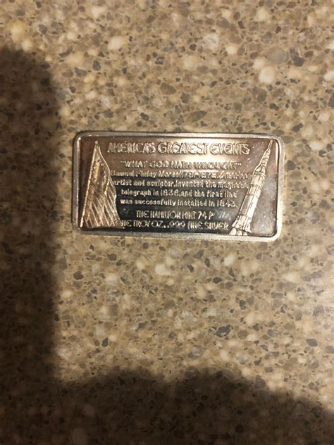 Invention Of The Telegraph Vintage Silver Art Bar Etsy