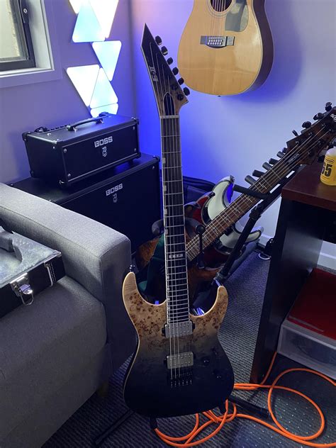 New Guitar Day Japanese Made Esp E2 M2 With Bareknuckle Aftermath Pickups R Guitars