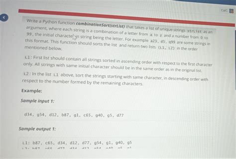 Solved Calc De Write A Python Function Combination