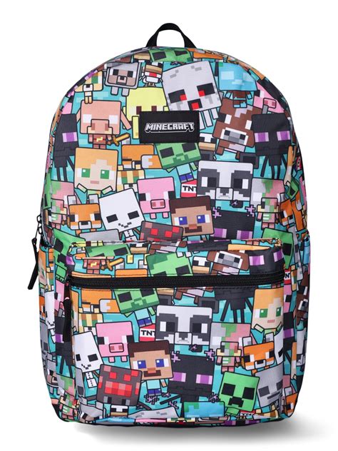 Minecraft Creeper 17 Laptop Backpack Multi Color