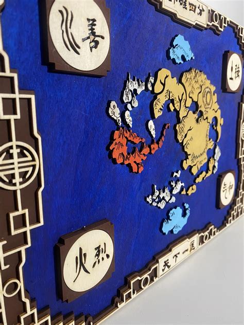 Laser Cut Map Of The World Of Atla That I Made It Was Originally A