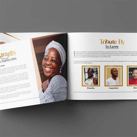 High Quality Burial Program Funeral Brochure Pamphlet Design And Printing In Lagos Nigeria
