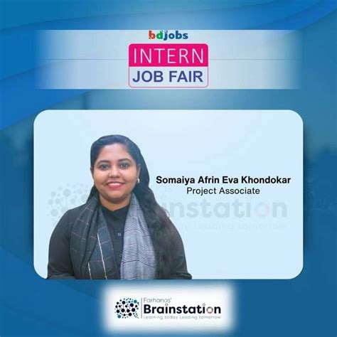 Bdjobsinternjobfair Bdjobs Intern Job Fair Event Jobfair Internjob Somaiya Afrin Eva