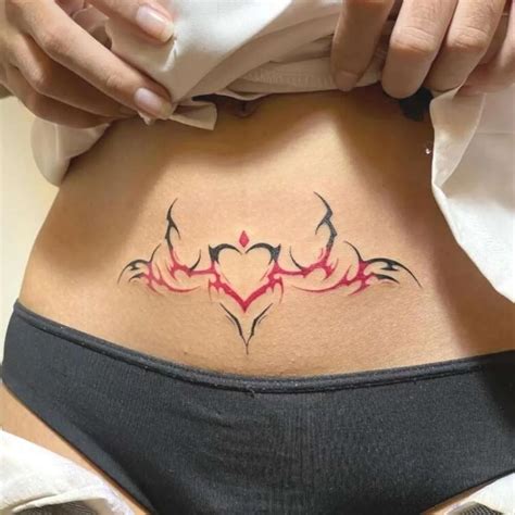 Temporary Tattoo Set Waterproof Abdomen Art Lasting Skin Safe Designs