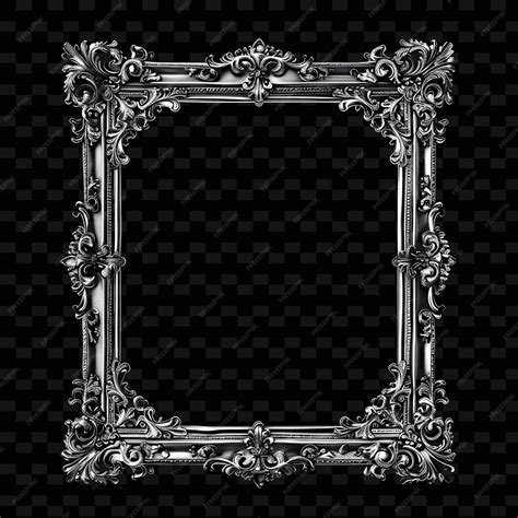 Luxurious Metallic Frames With Png Gold And Silver Borders Design For A