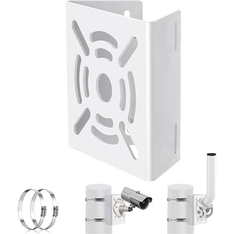 Allan Universal Cctv Wall Mount Bracket With 2 Loops Solid Metal Wireless Bridge Wall Shopee