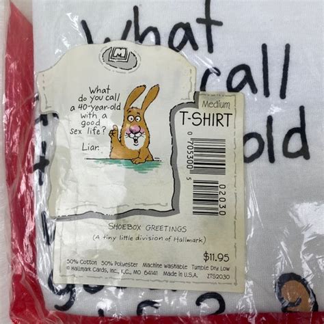 Vintage New Shoebox Greetings 40 Year Old Sex Life T … Gem