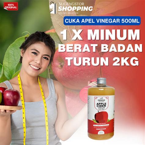 Jual Cuka Apel Organik Cider Vinegar Original Premium 500ml Cuka Sari Apel Kesehatan Tubuh