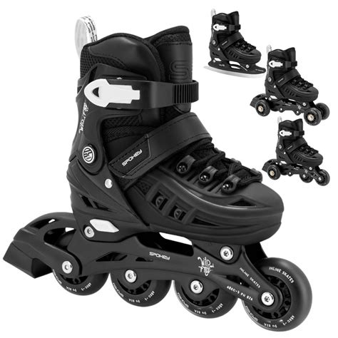 Dětské Nastavitelné Brusle 2v1 Brusle 2v1 4 V 1 Kolečkové Brusle Spokey