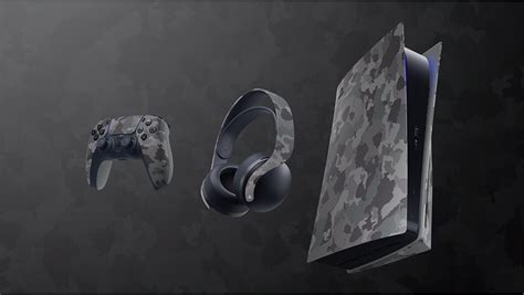 Ps5 Grey Camouflage Collection Mit Dualsense Controller Pulse 3d