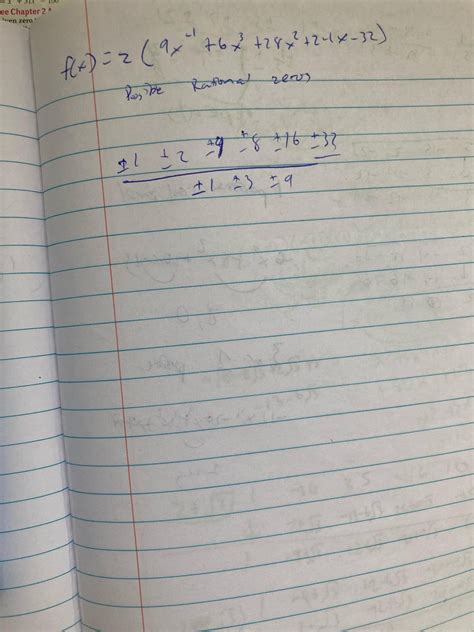 If I Factor Out “2” In This Equation The Number Of Possible Rational