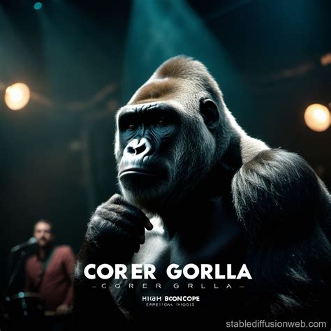 Flyer For Corner Gorilla In The Locust Style Stable Diffusion Online