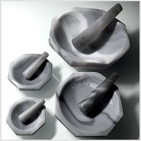 Chemical Laboratory Agate Grinding Mortar And Pestle Alpha Nanotech Inc