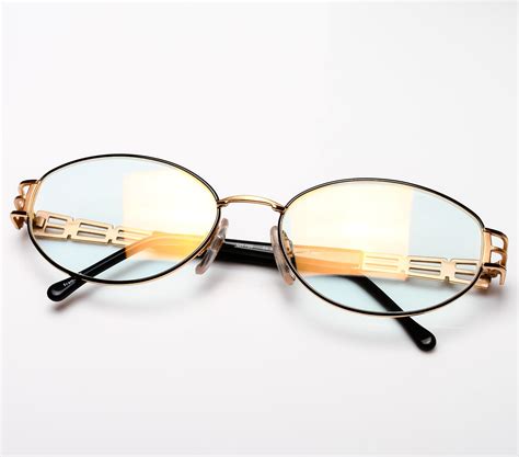 Carolina Herrera Ch 720 Clear Flash Gold Lens Vintage Frames Company