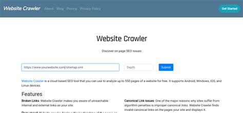 crawl sitemap links using website crawler website crawler blog