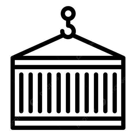 Container Vector Icon Design Illustration Container Cargo Logistics