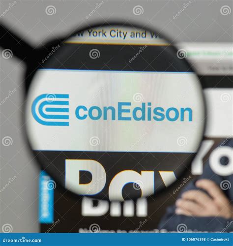 Milan Italy August 10 2017 Consolidated Edison Logo On The