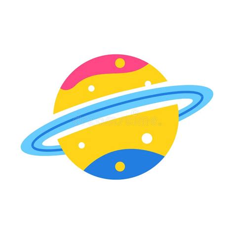 Isolated Planet Icon School Supply Flat Design Vector Stock Vector