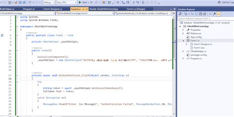 Azure Authenticatication Flow In A Desktop App Winforms C Stack Overflow