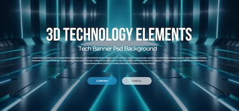 Premium Psd Technology Background Poster Template
