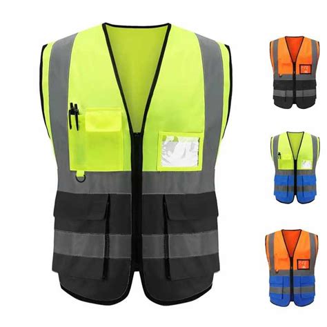 Factory Ce Ansi En 471 Class 3 Safety Vest Hi Vis Denim Shirt Free