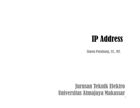 Ip Address Dan Subnettingpptx