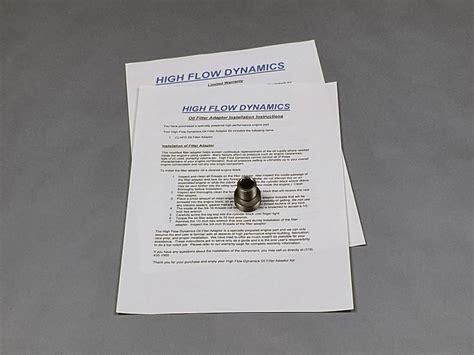 Thread Pattern Of Oil Filter Mounting Bolt Insert 460 Ford Forum