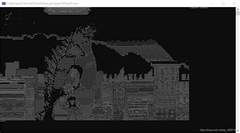 opencv c 实现视频字符画（附源码） c 字符串动画 csdn博客
