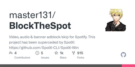 Github Master131blockthespot Video Audio And Banner Adblockskip For Spotify This Project