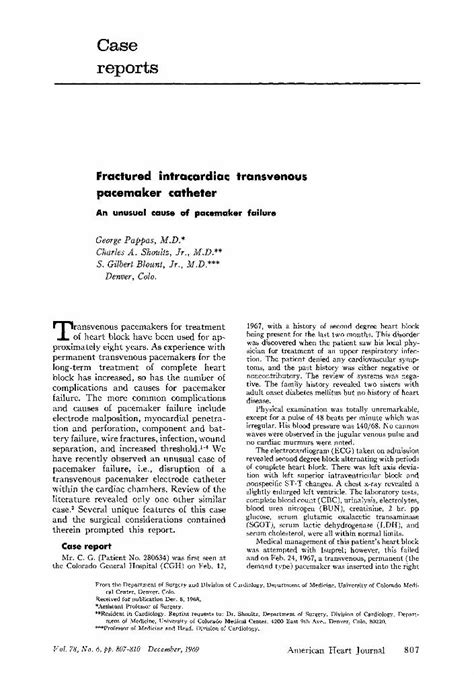 Pdf Fractured Intracardiac Transvenous Pacemaker Catheter An Unusual