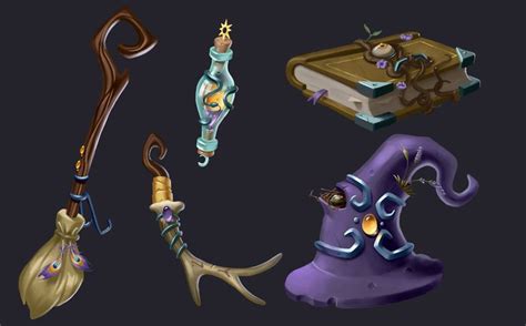 Stylised Witch Assets By Amber Fonteynedesigned And Worked Out 5 Asset