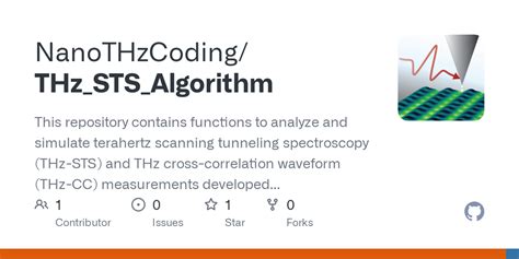 github nanothzcoding thz sts algorithm this repository contains