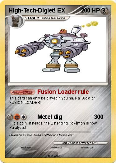 Pokémon High Tech Diglet Ex Fusion Loader Rule My Pokemon Card