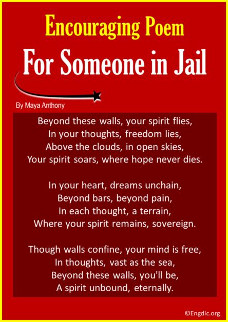 Best Encouraging Poems For Someone In Jail Engdic