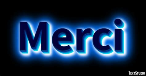 Merci Text Effect And Logo Design Word
