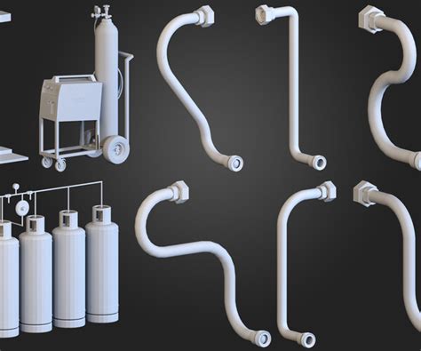 Artstation 70 Gas Objects Kitbash Resources