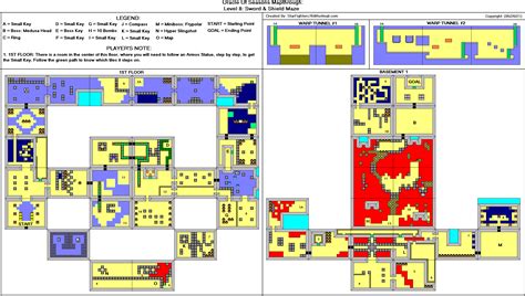 The Legend Of Zelda Oracle Of Seasons Level 8 Sword And Shield Maze Map