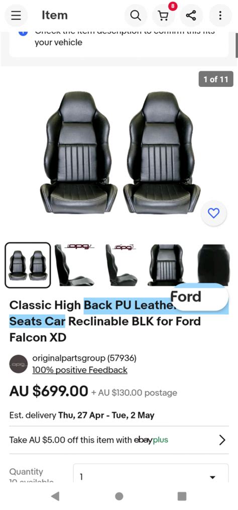 Seat Options Interior And Car Audio Ozfalcon Ford Falcon Owners Club