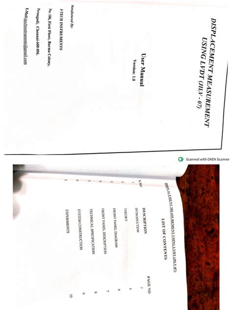 displacement measurement using lvdt pdf