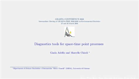 Pdf Diagnostics Tools For Space Time Point Processes