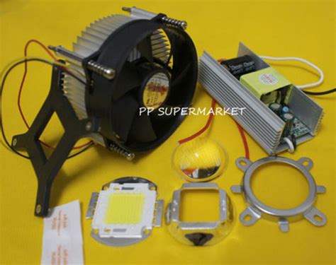 100w 100 Watt Højeffekt Hvidt Led Lys Heatsink K Grandado