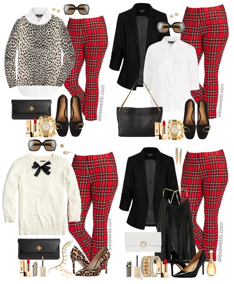 Plus Size Plaid Pants Outfit Ideas Alexa Webb