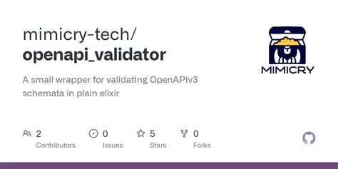github mimicry tech openapi validator a small wrapper for validating