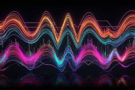 Premium Ai Image Neon Tech Waveforms