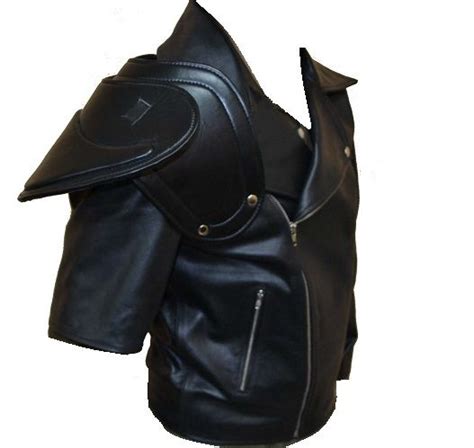 Road Warrior Jacket Leather Biker Leather Shoulder Pads